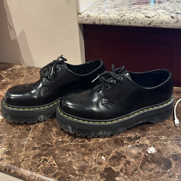 Dr. Martens | Shoes | Leather Platform Dr Martens | Poshmark